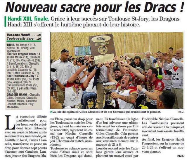 Dragons Handi Rugby XIII - Ulule