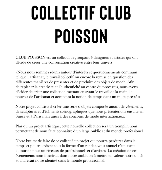 COLLECTIF CLUB POISSON - Ulule