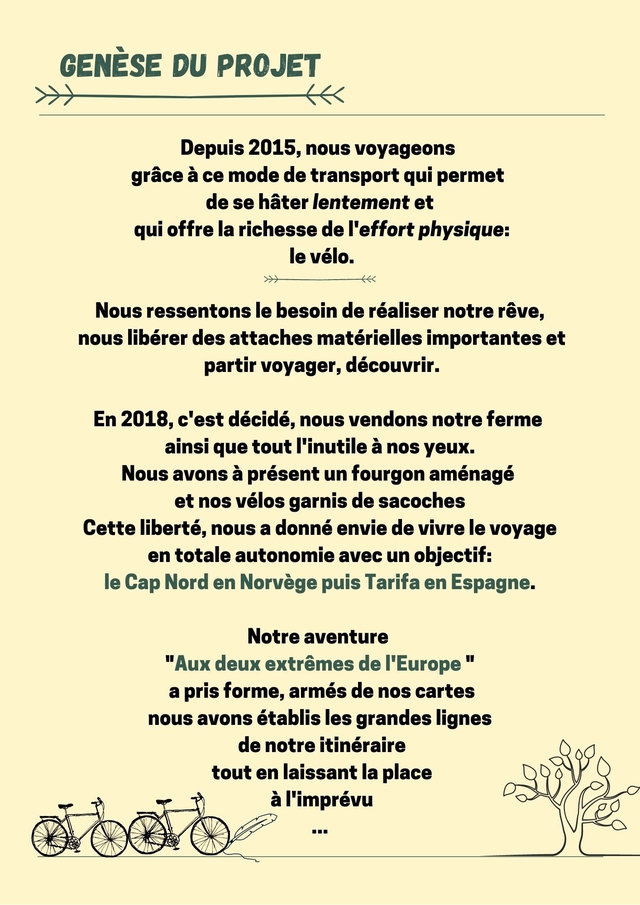 Cheminer du rêve à la vie à vélo - Ulule