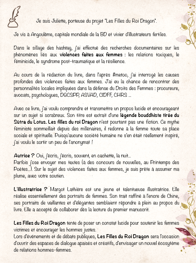 Autoédition "Les Filles du Roi Dragon"