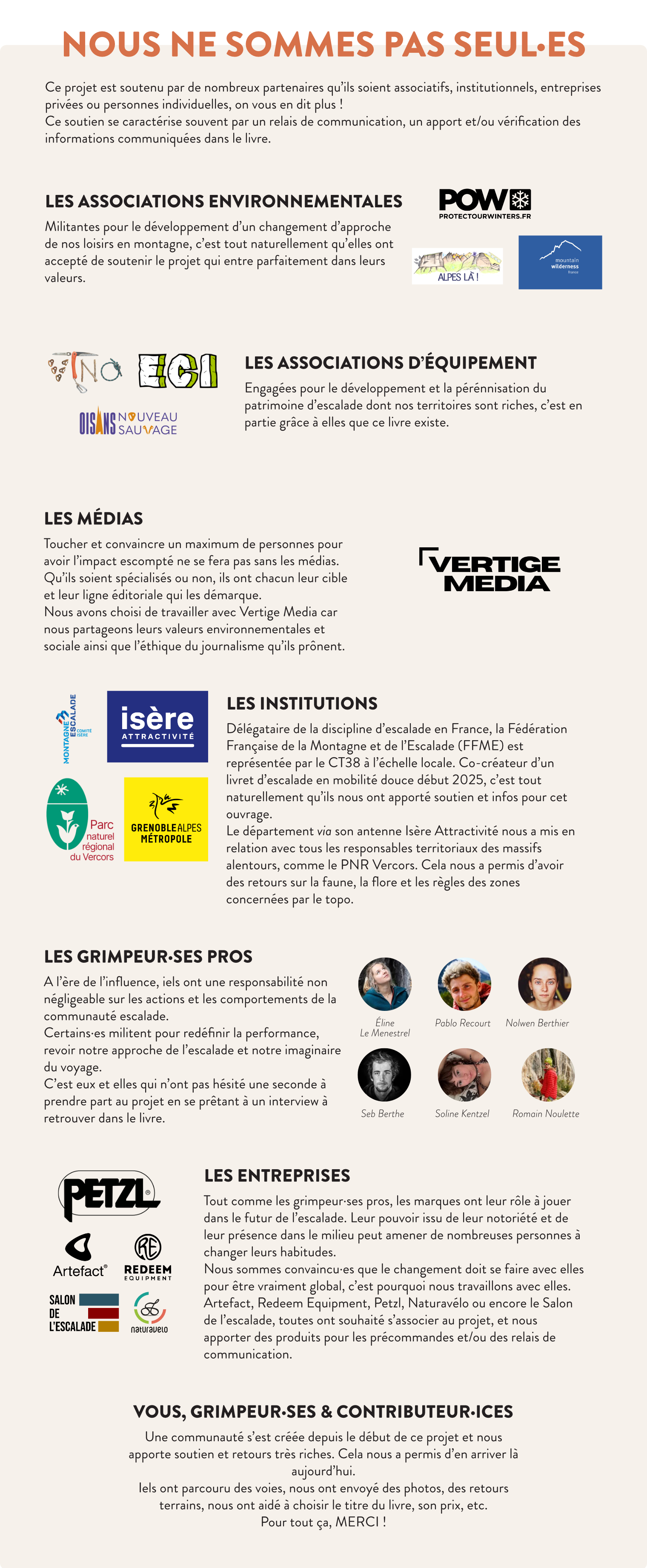 [FINI, MERCI !] Topo doux - Escalades depuis Grenoble - Ulule