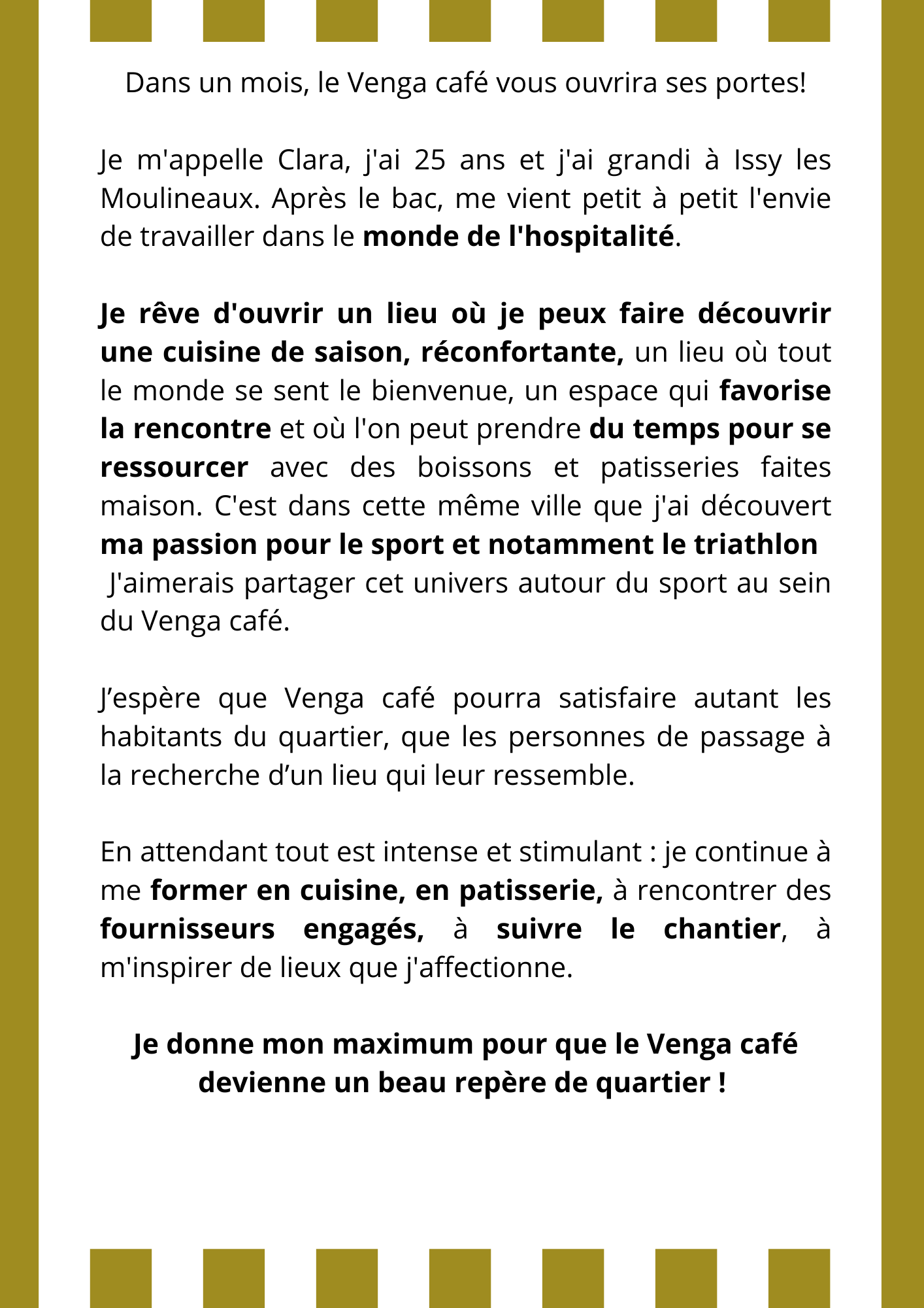 Venga, un nouveau café et brunch de quartier à Issy les MX ! - Ulule
