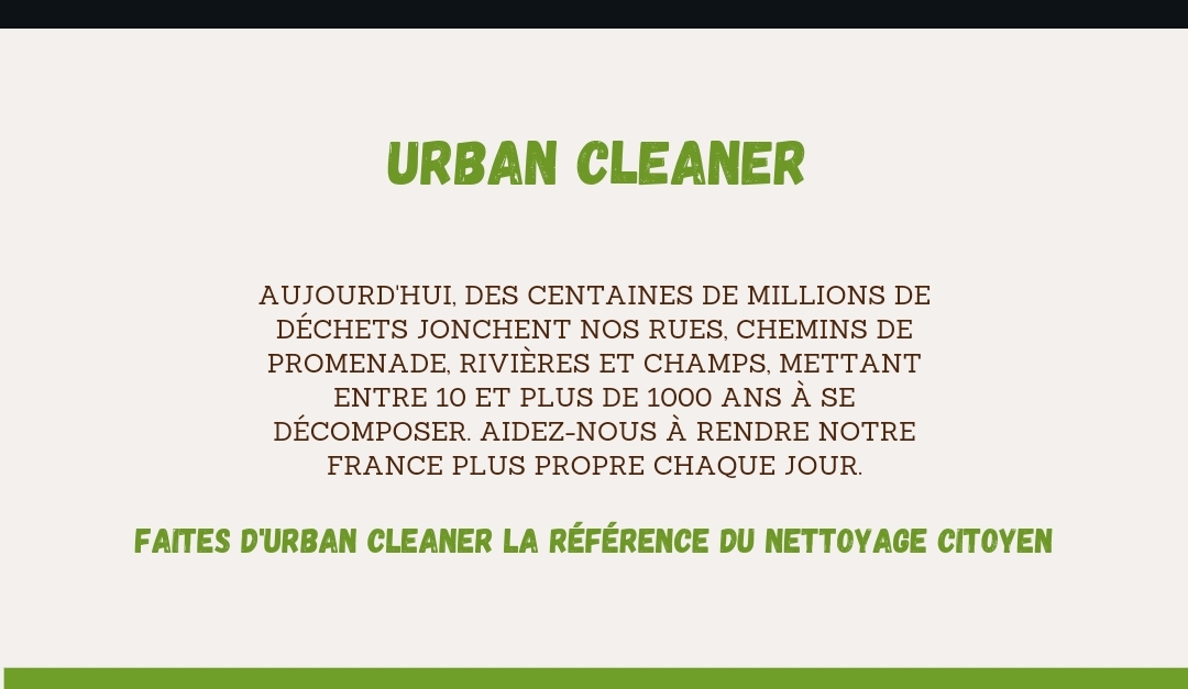 UrbanCleaner l'application du futur de nos déchets en france