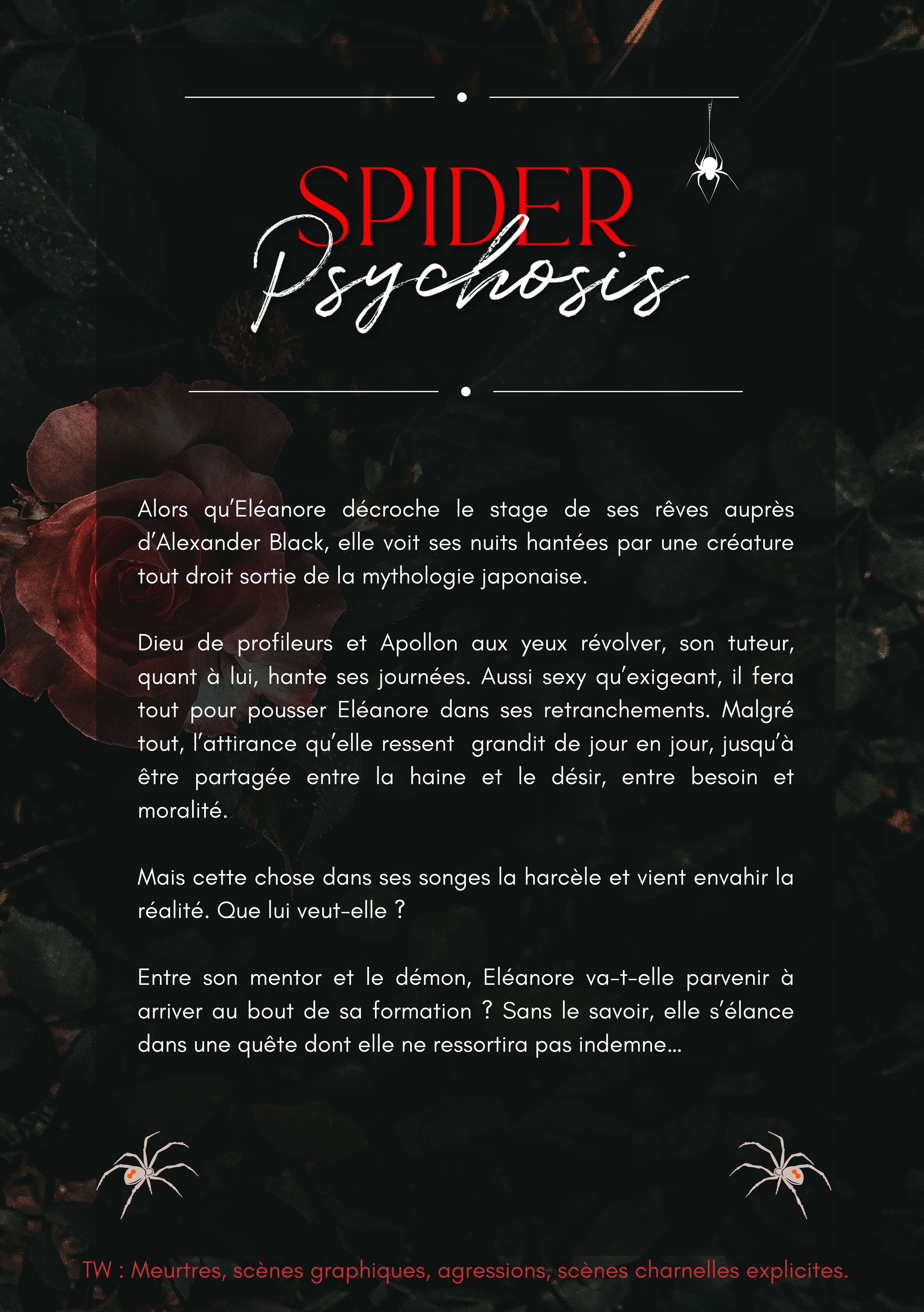 Spider Psychosis : une sombre romance paranormale