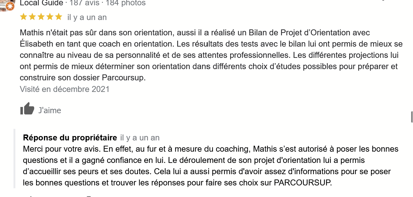 Une orientation choisie et réussie - Ulule