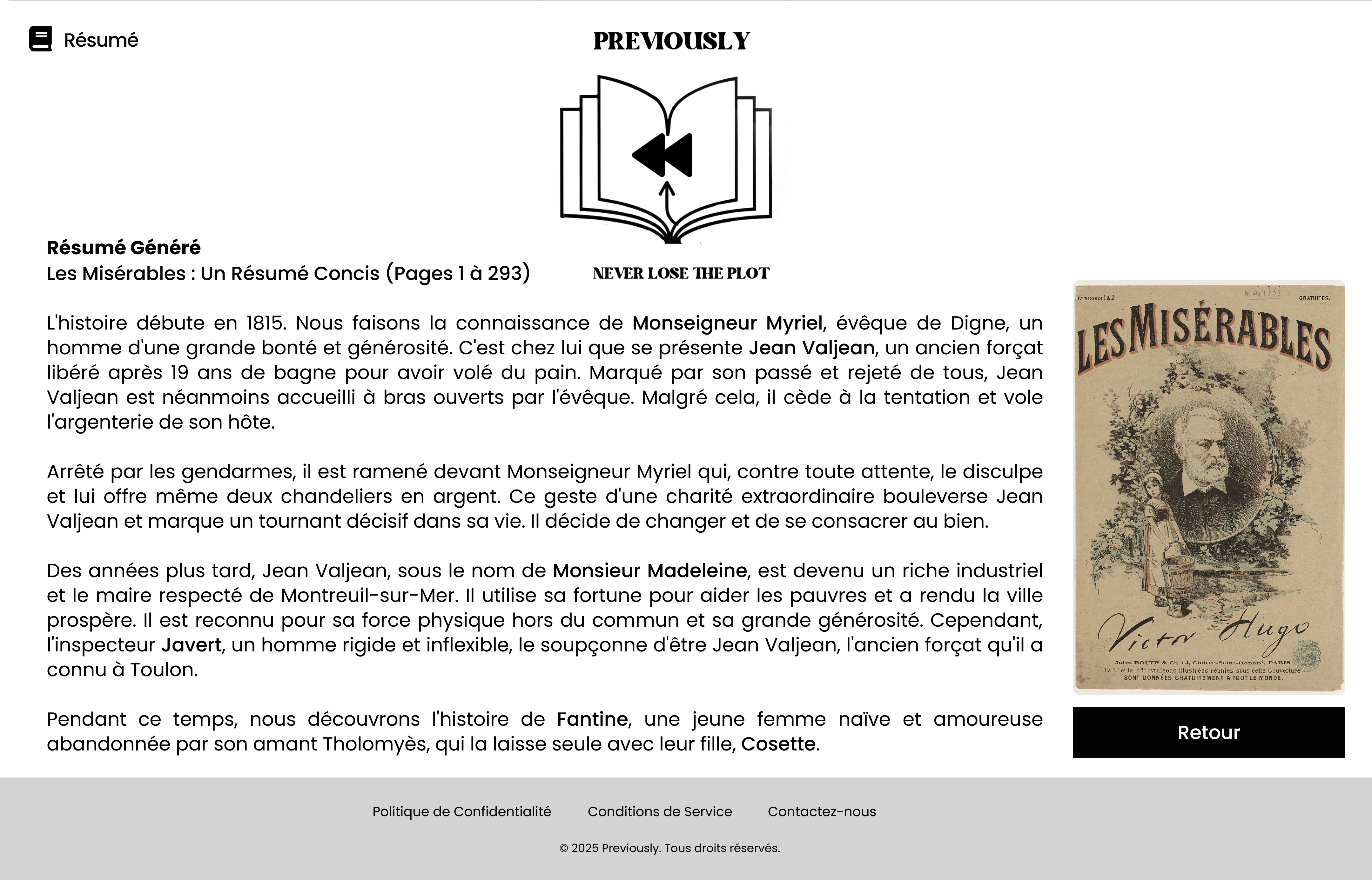 Previously - Never lose the plot - Ulule