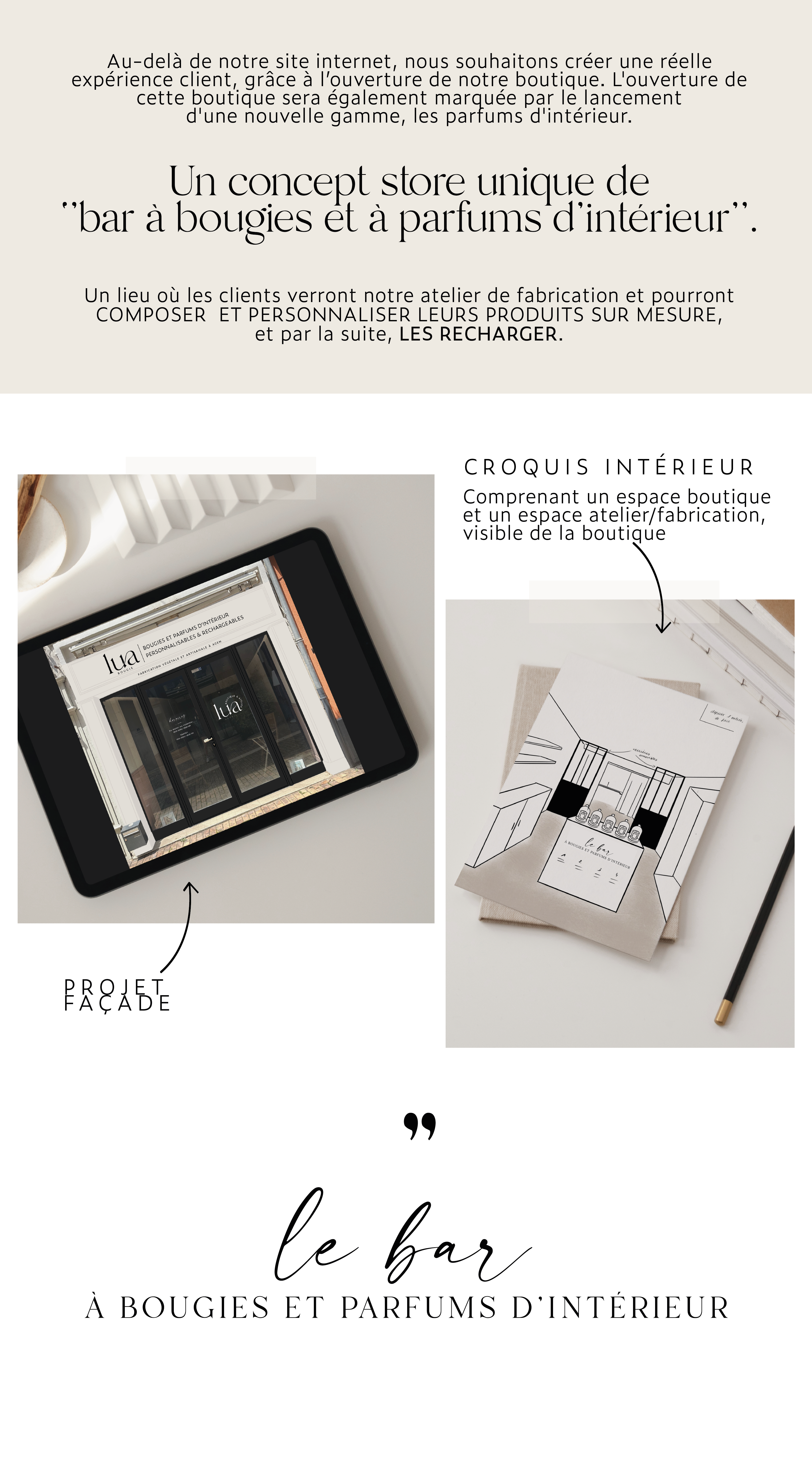 Lua Bougie • Bar à bougies et à parfums d'intérieur durables