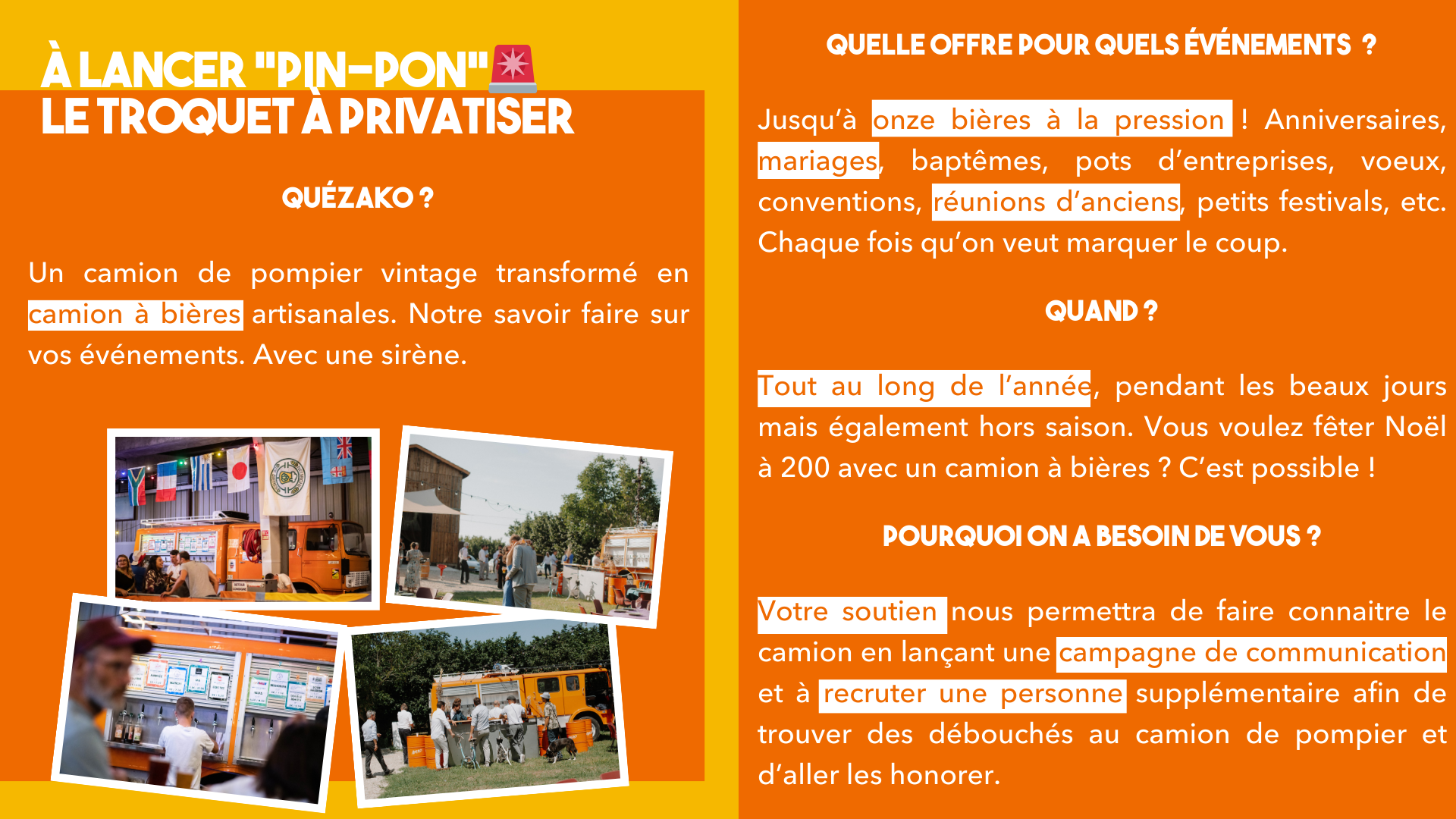 Dernier jour pour soutenir Pin-pon et le Troquet Vagabond