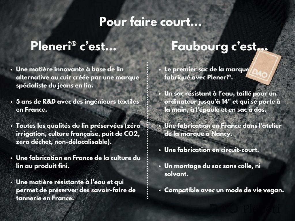 Pleneri® : l'alternative au cuir à base de lin français ! - Ulule