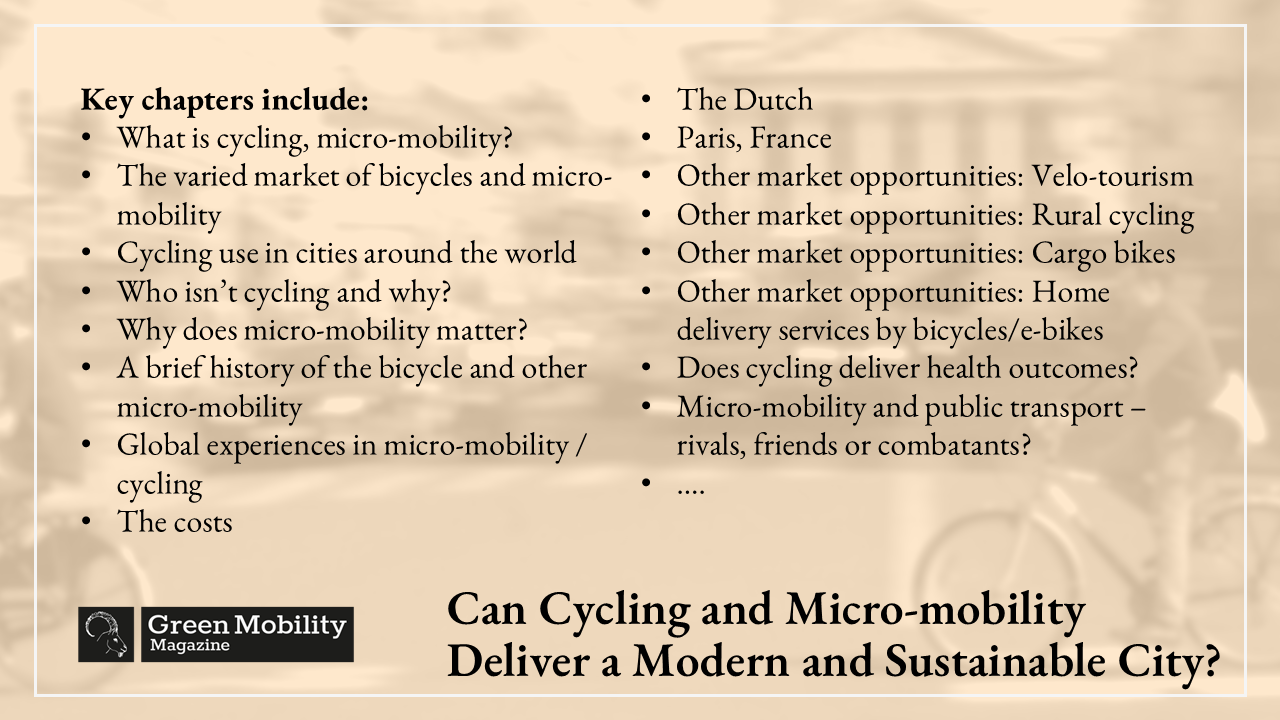 Cycling and Micro-Mobility: Building the Sustainable City