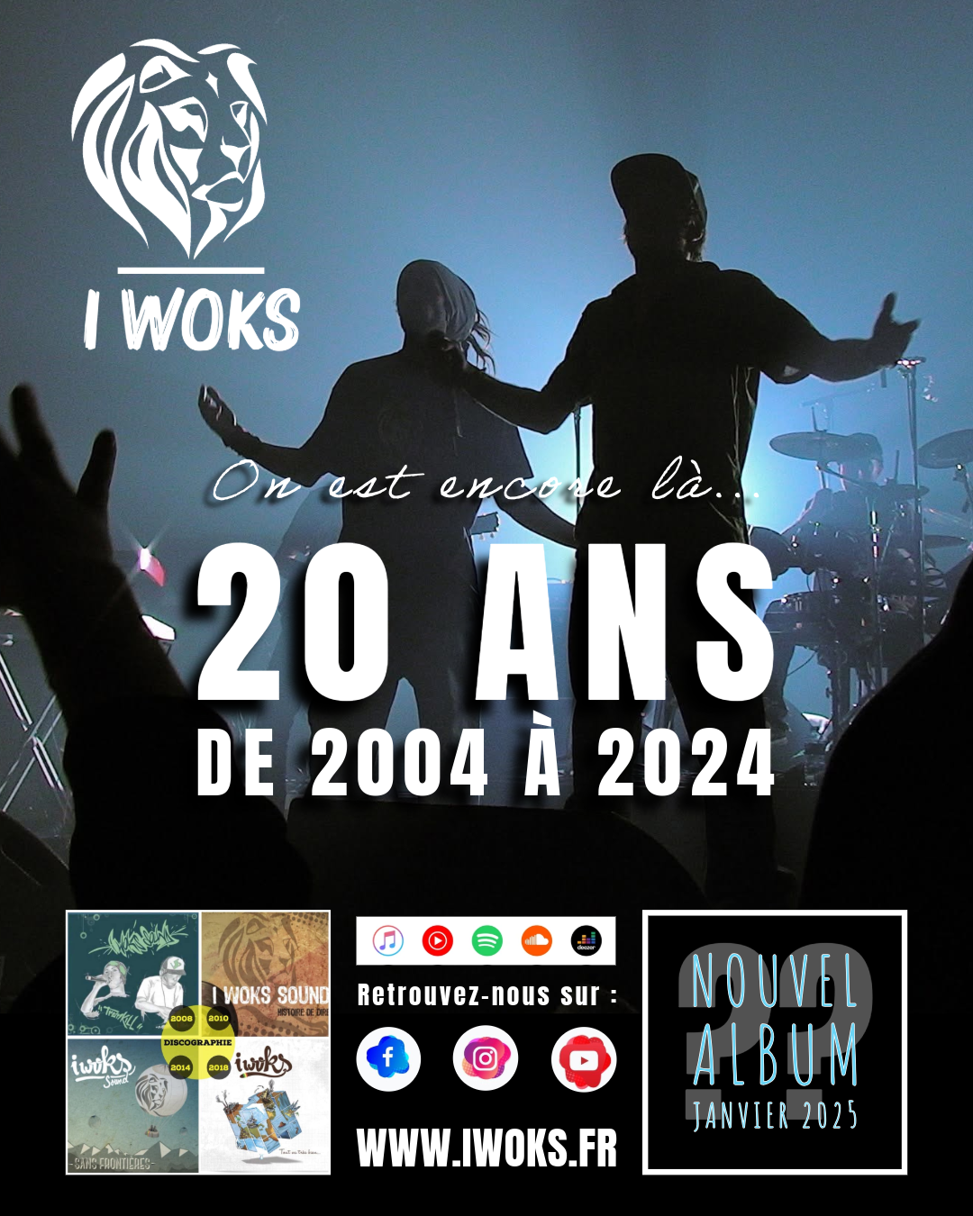 5ème ALBUM 2025 - I WOKS - "VIVANTS" - Ulule
