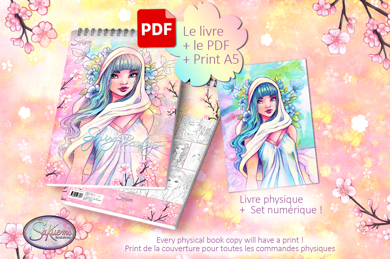 🌸Spring beauty Livre de coloriage Fantasy ! FINI🌸 - Ulule