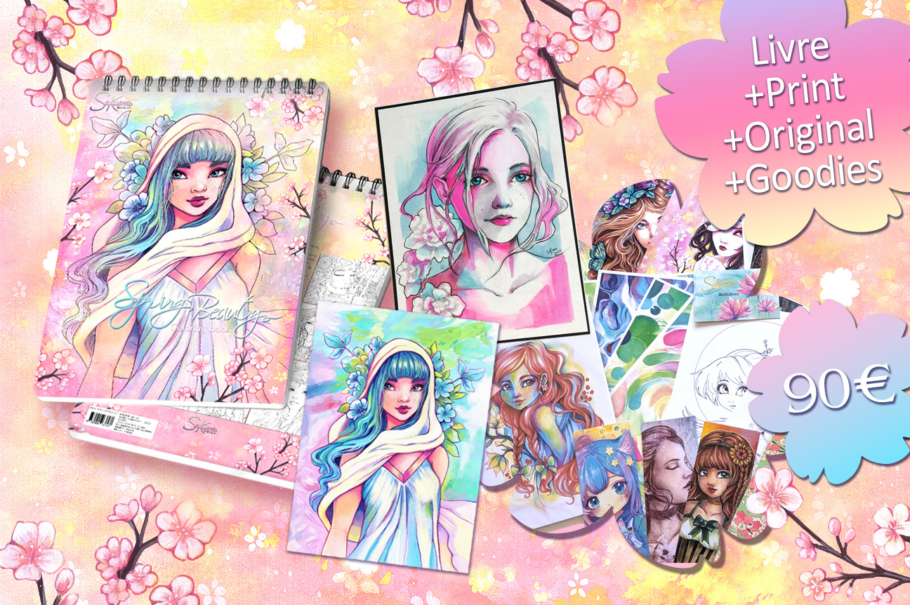 🌸Spring beauty Livre de coloriage Fantasy ! FINI🌸 - Ulule