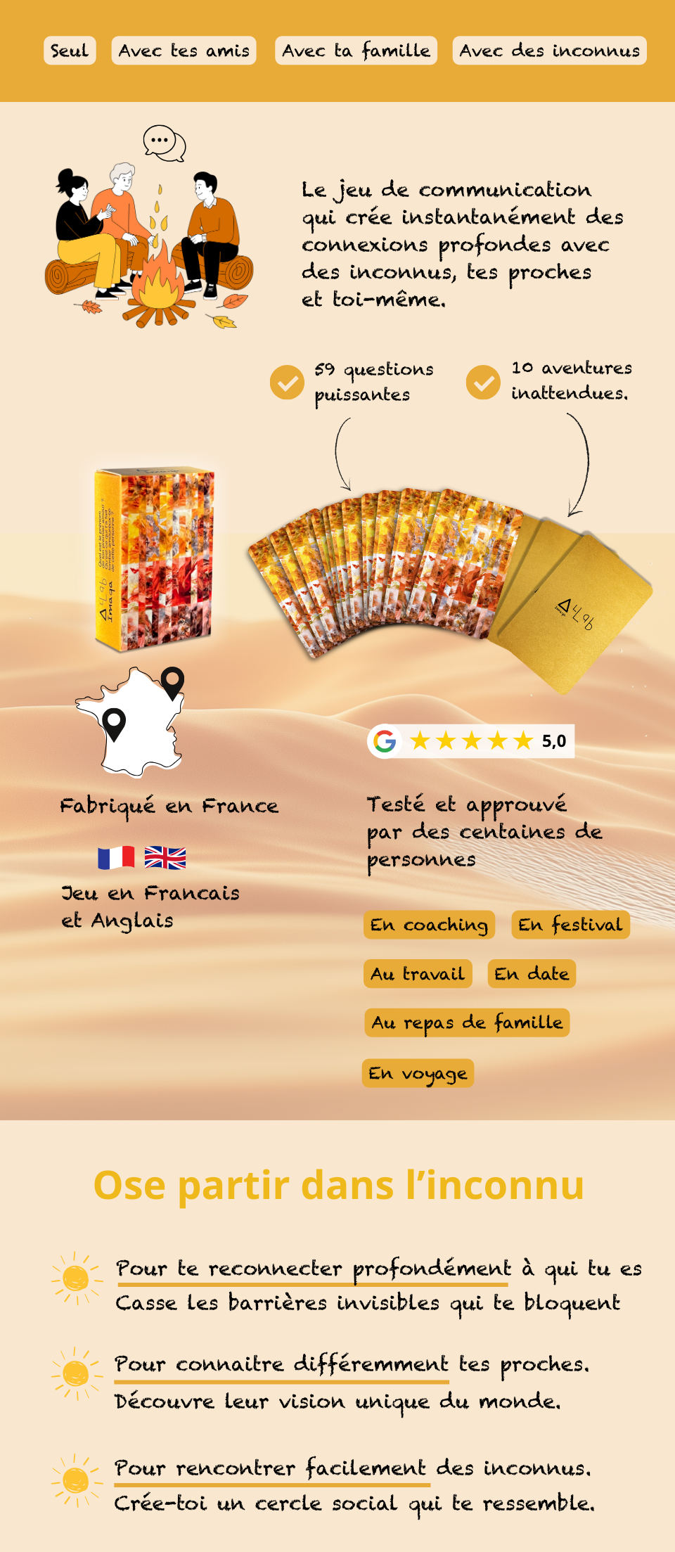 Le jeu qui crée des connexions profondes instantanées - Ulule