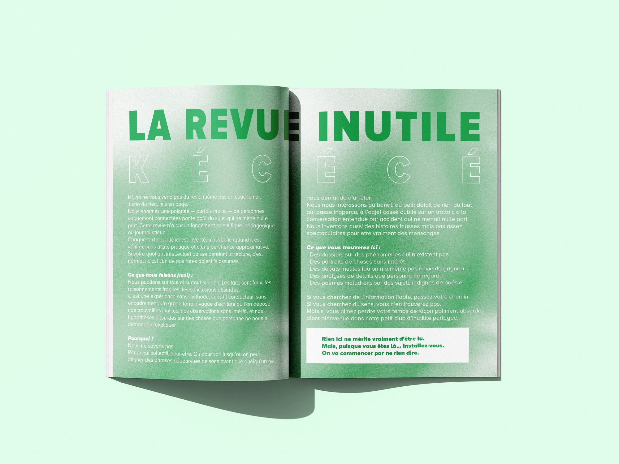 Revue inutile #1 - Ulule