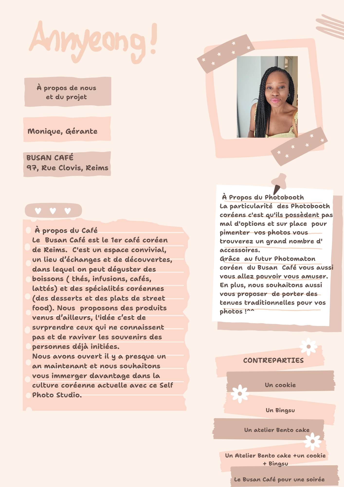 Korean style Photobooth au Busan Café