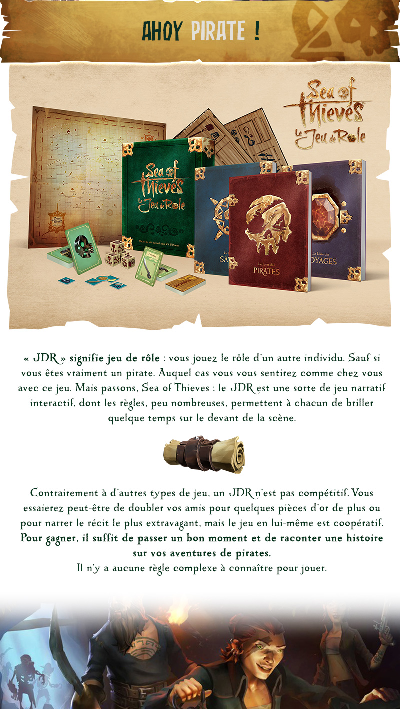 Le jeu de rôle officiel Sea of Thieves