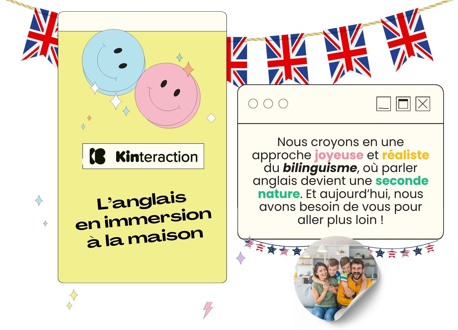 KINTERACTION - L'anglais en immersion à la maison - Ulule