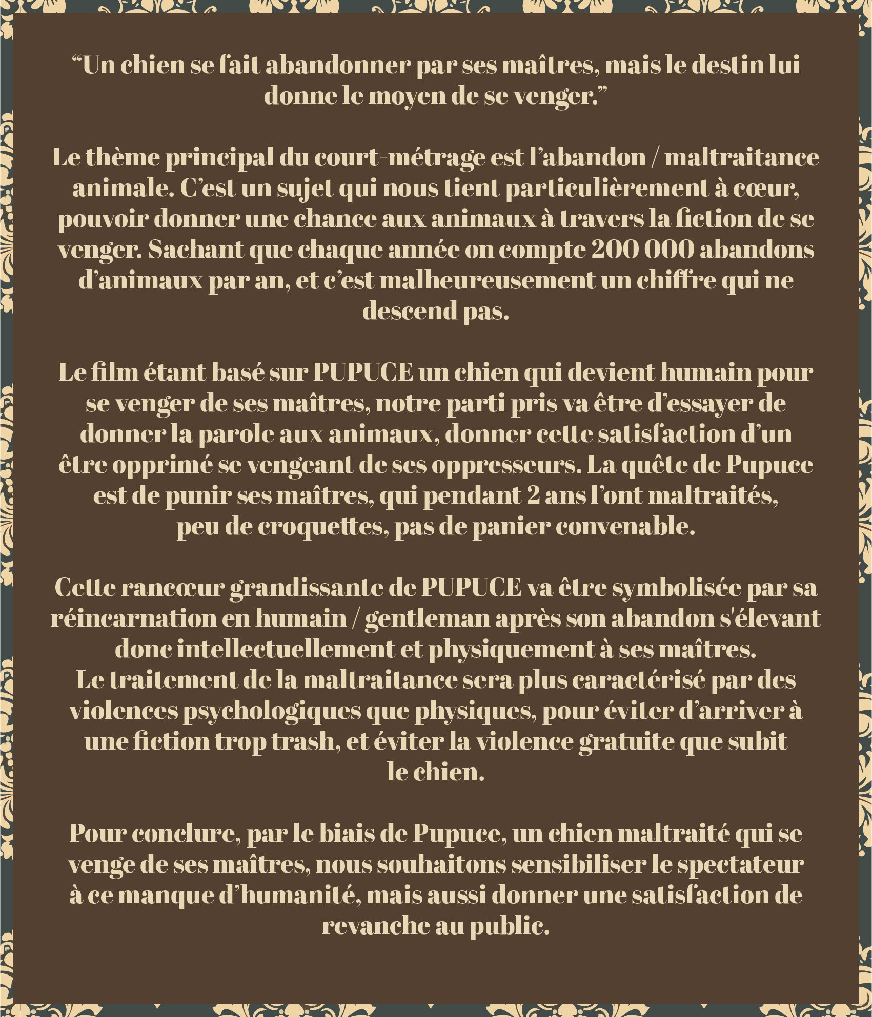 Pupuce, le court-métrage - Ulule