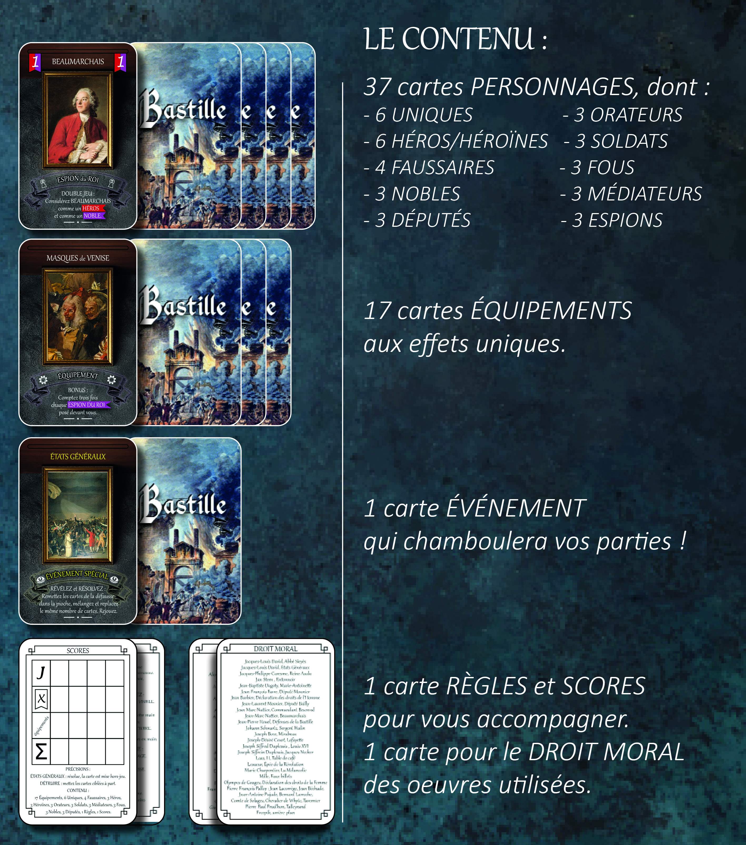 BASTILLE - Le jeu de cartes révolutionnaire - Ulule