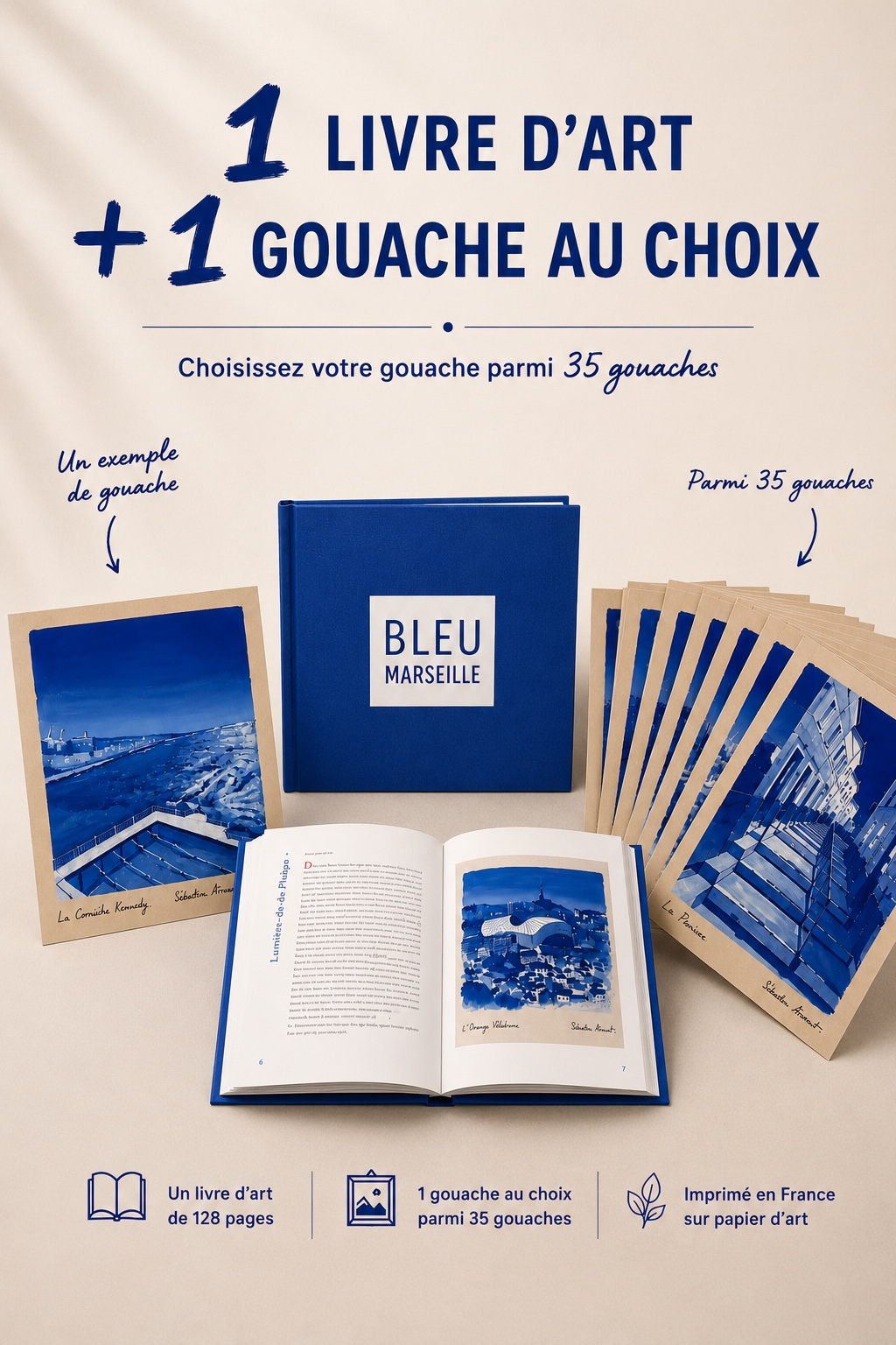 Livre d'art "Bleu Marseille" de Sébastien Arcouet - Ulule