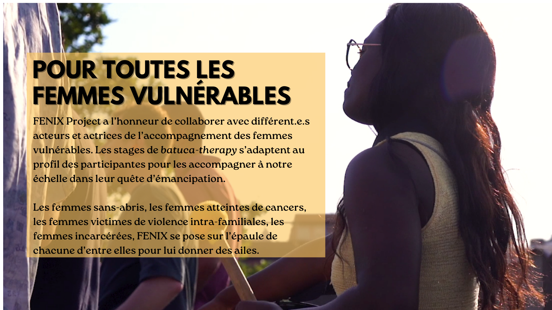 FENIX Project : l'empowerment des femmes par la batucada