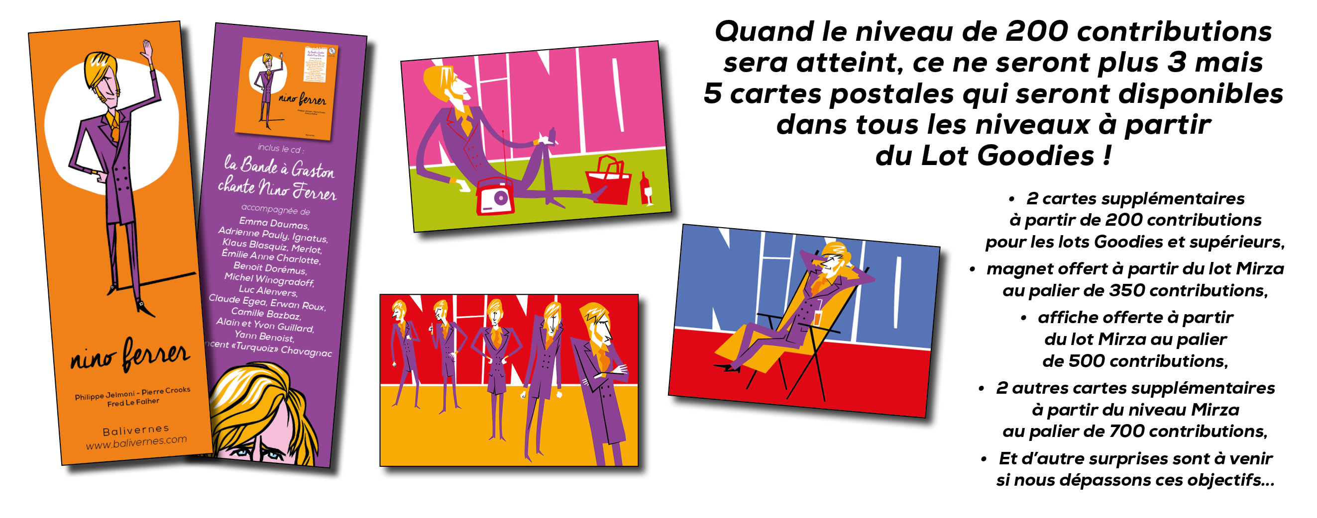 Nino Ferrer : un livre-cd avec la Bande à Gaston et ses amis - Ulule