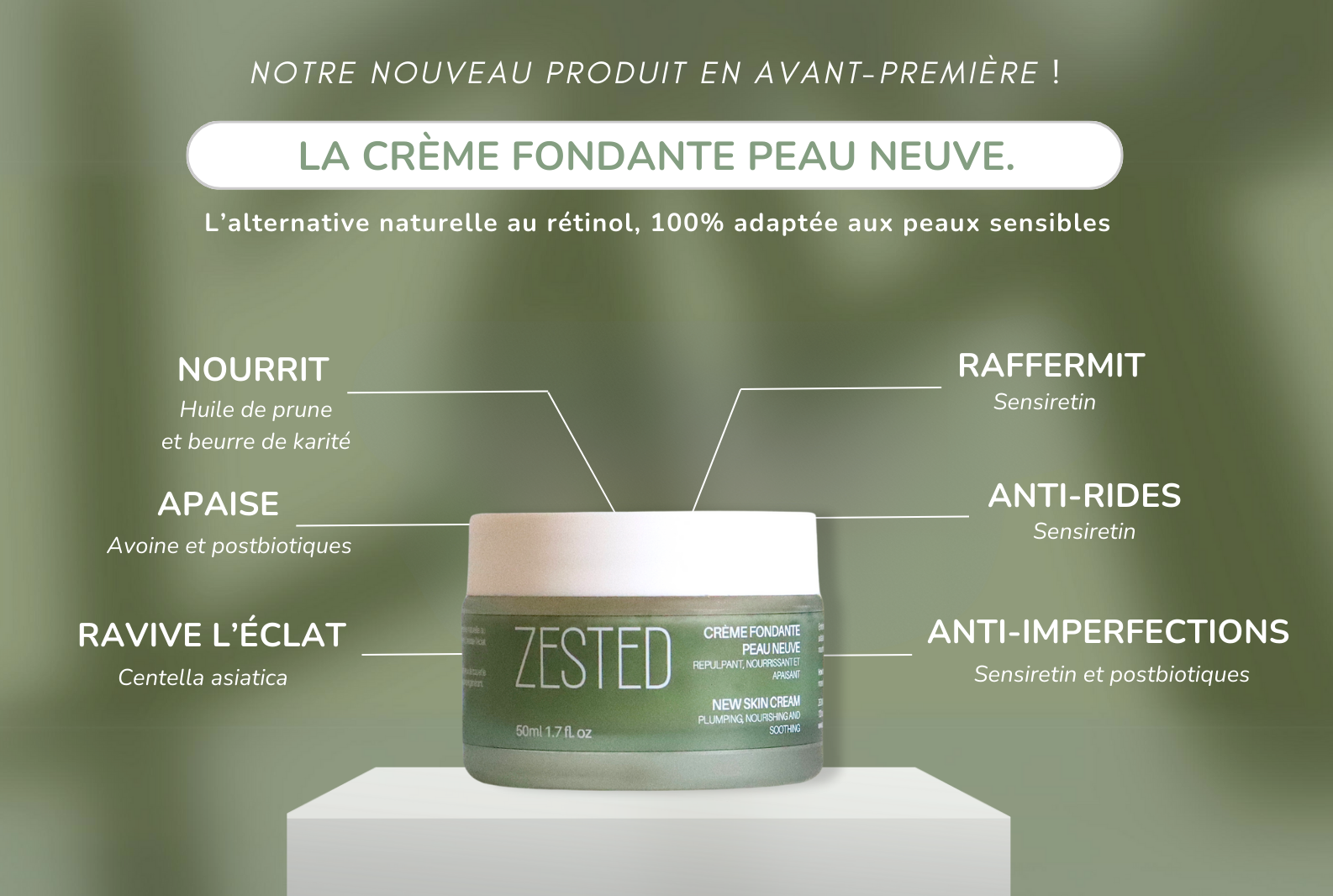 ZESTED COSMETIC - Boostez le mécanisme naturel de votre peau