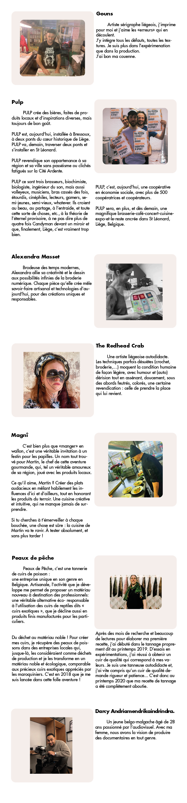 Création de Janna Fortuné,1 atelier de maroquinerie liégeois