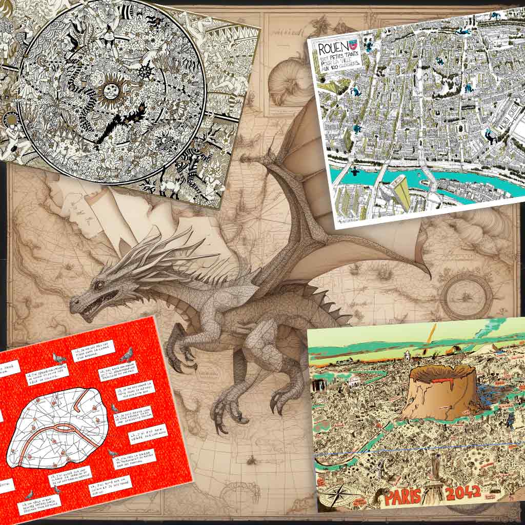 Ici sont les Dragons : Cartes fantastiques ! - Ulule