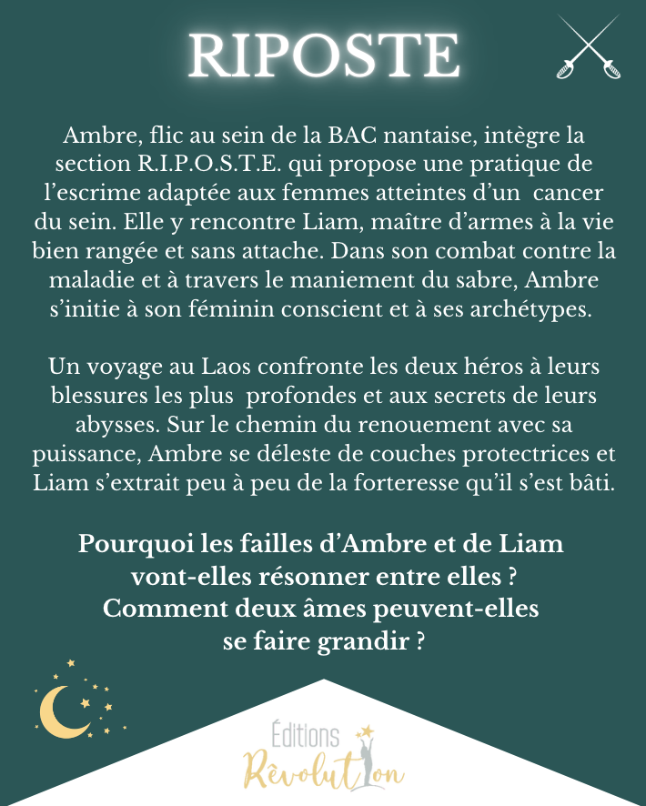 RIPOSTE - Roman inspirant d'Hélène Gourlain - Ulule