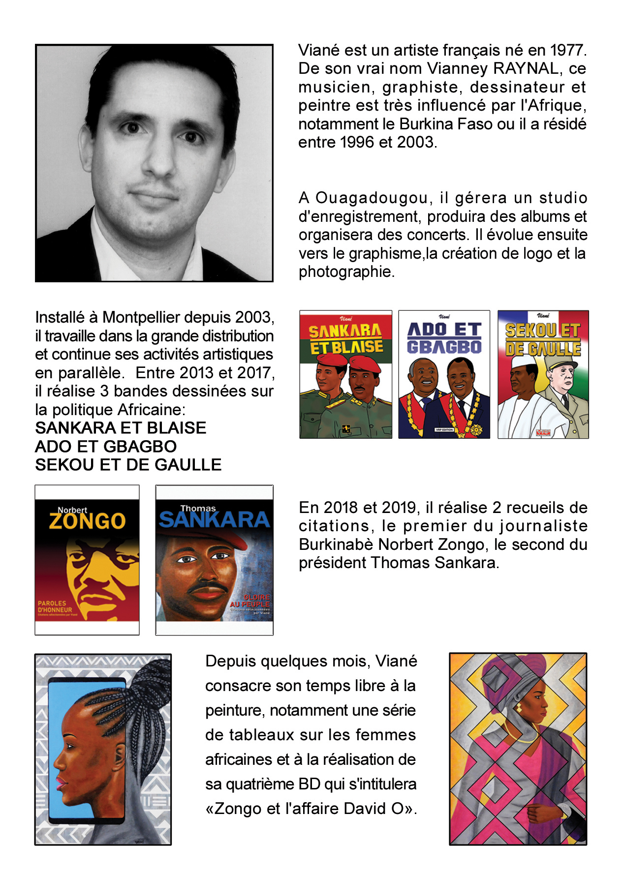 Devenez mécène en achetant une oeuvre de Viané