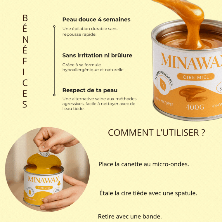 Minawax - la cire d'épilation respectueuse de votre peau