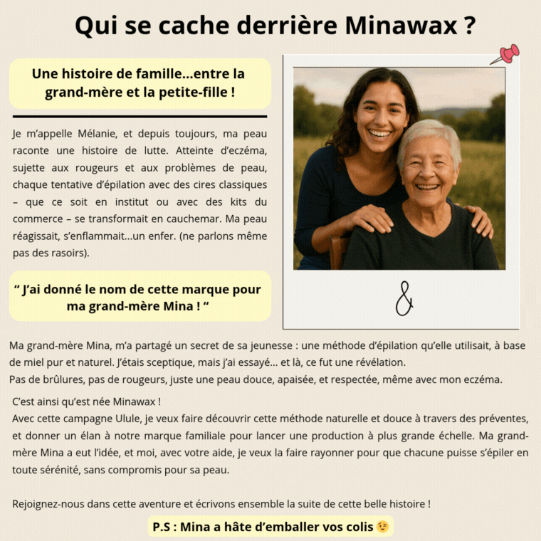 Minawax - la cire d'épilation respectueuse de votre peau
