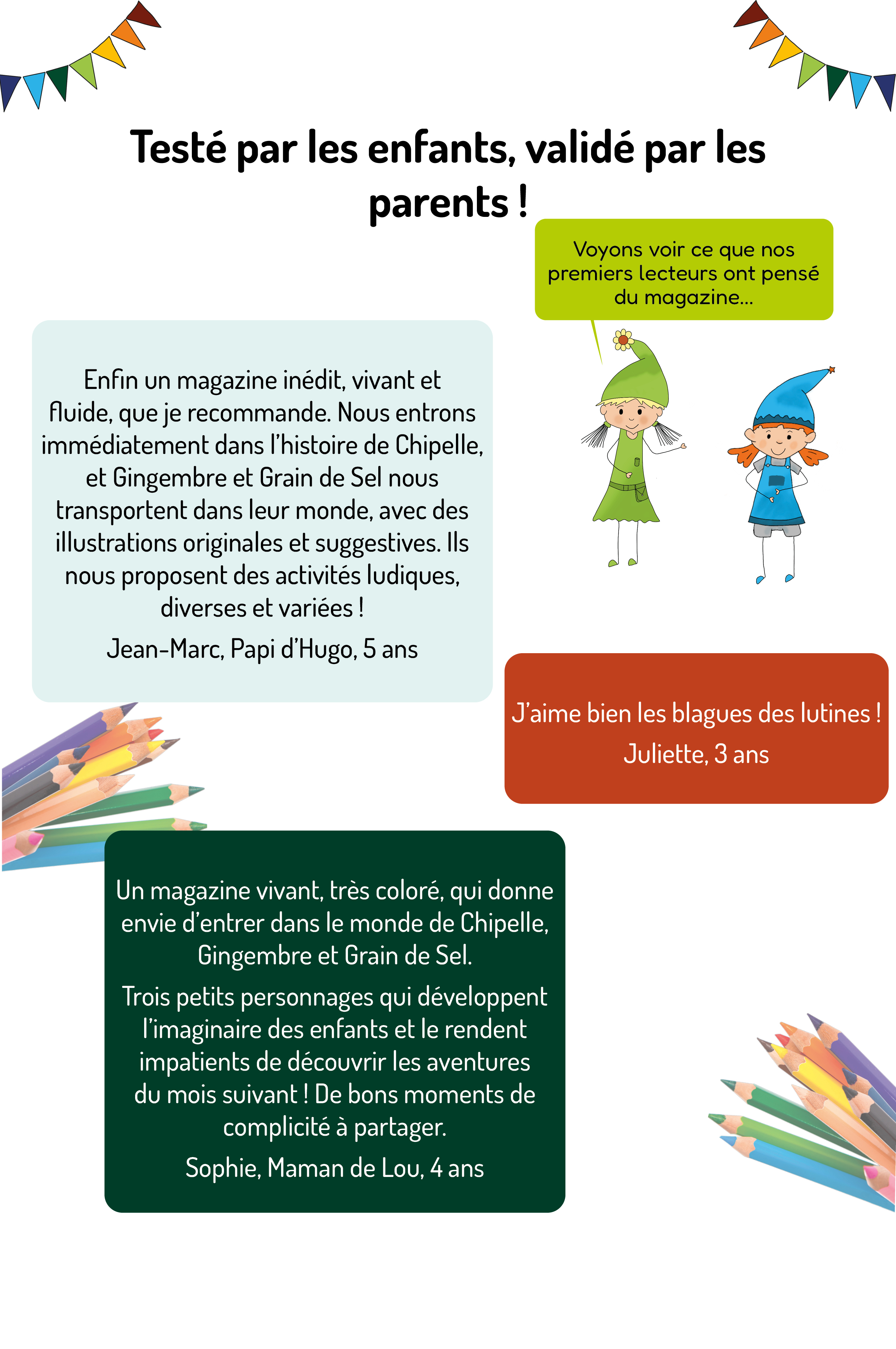 Gingembre et Grain De Sel, Magazine pour les 3/6 ans