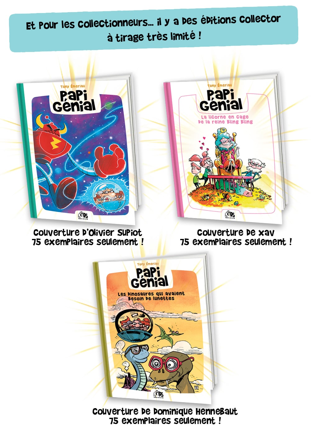 PAPI GÉNIAL ET LES DINOSAURES QUI AVAIENT BESOIN DE LUNETTES