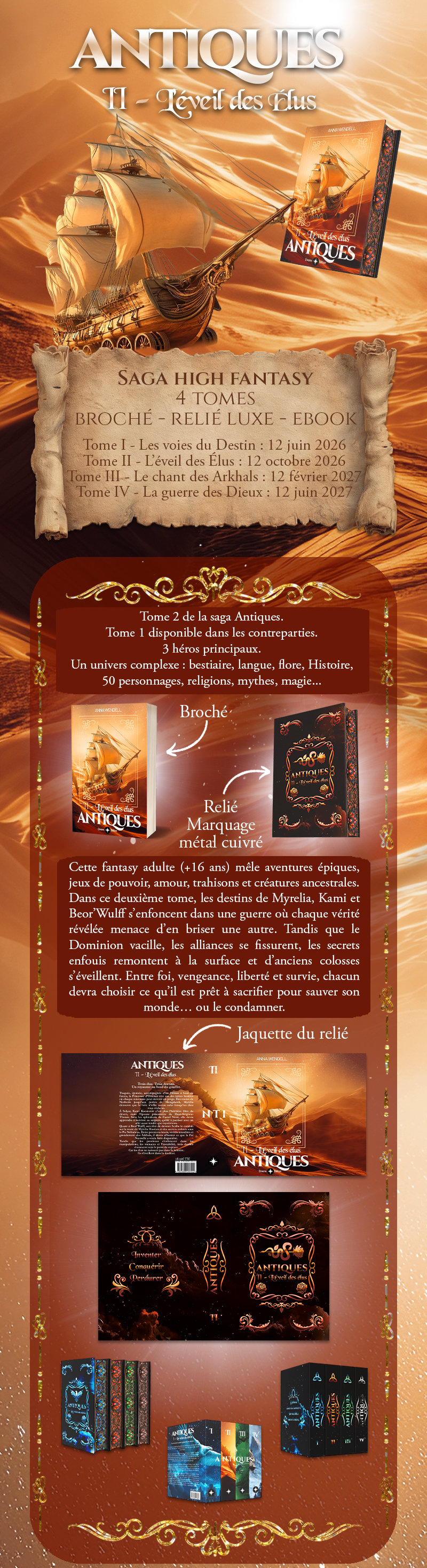 Antiques - II - L'éveil des Élus - Saga high fantasy