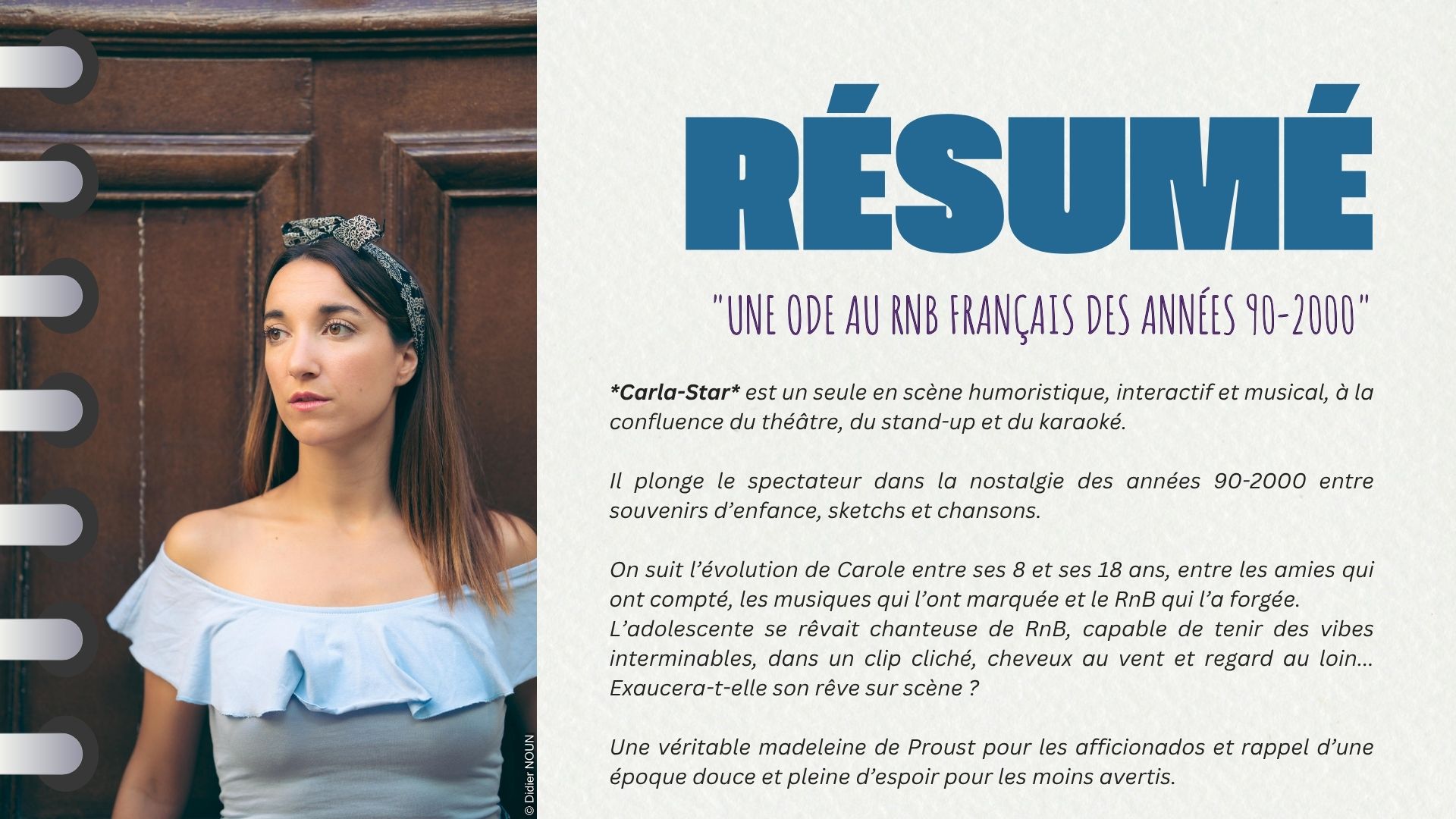 CARLA STAR Seule en scène