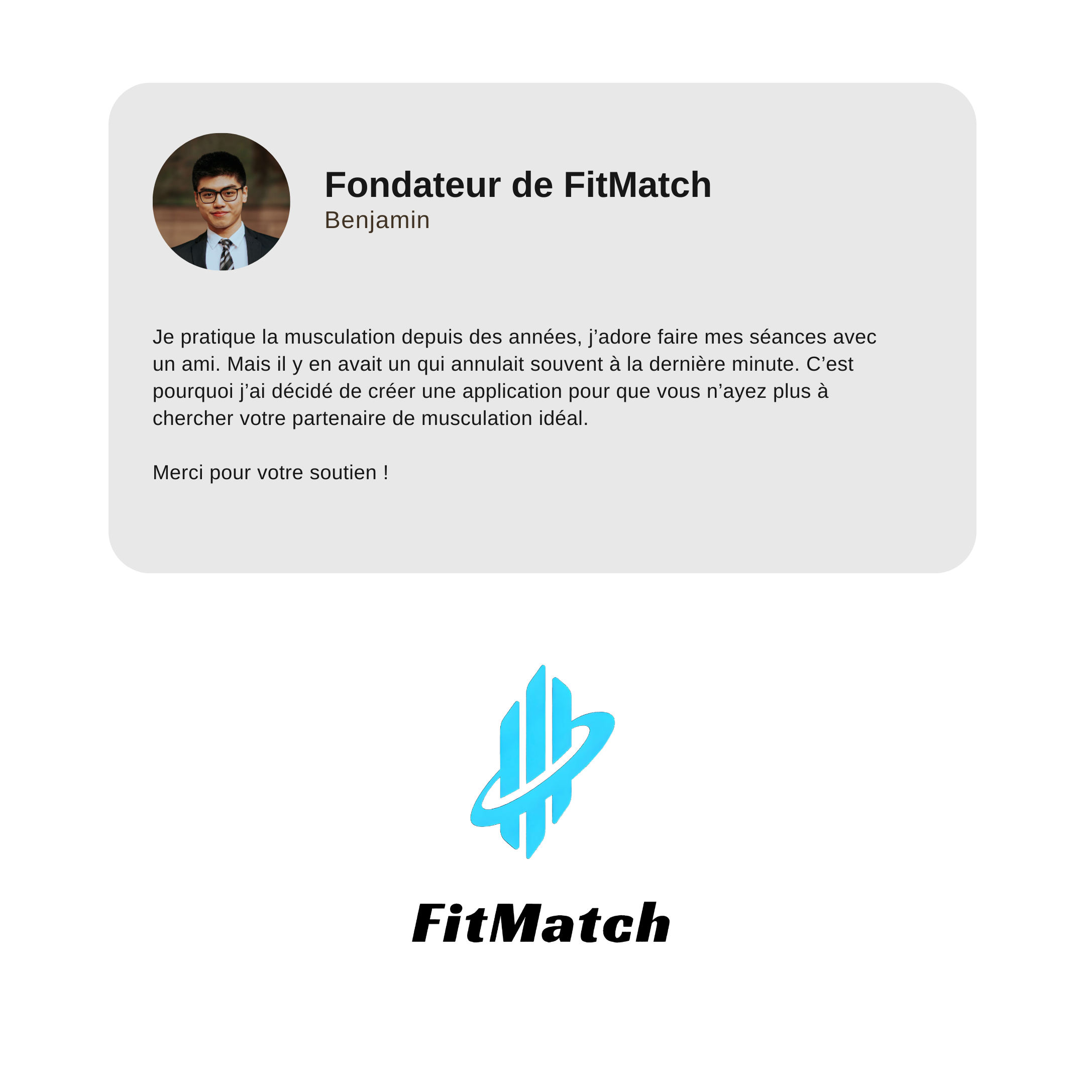 Trouve ton partenaire de musculation 💪