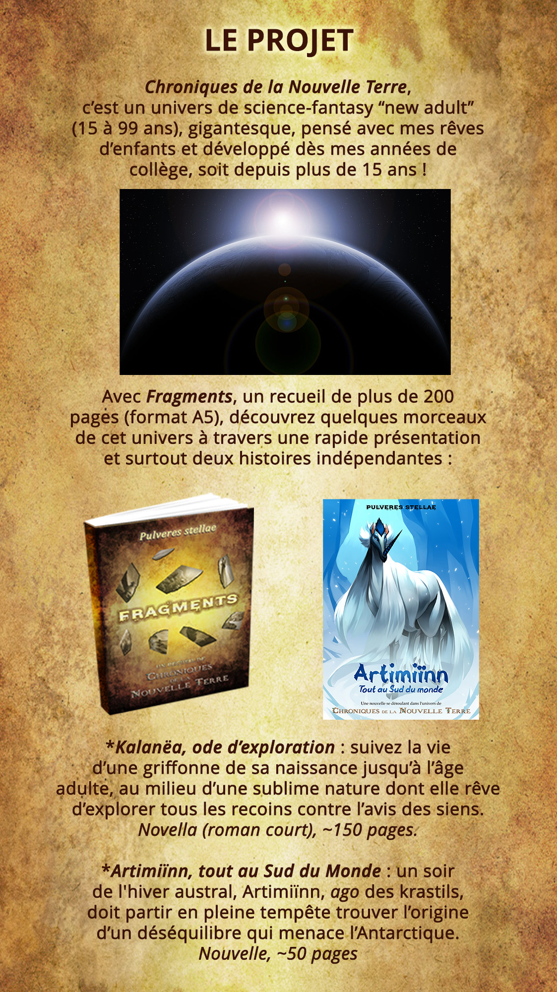 Fragments, chroniques d'une Nouvelle Terre