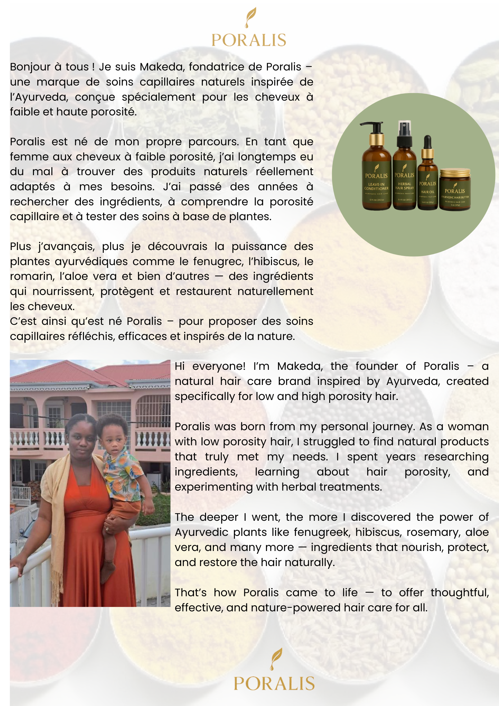 Ayurveda-inspired hair care