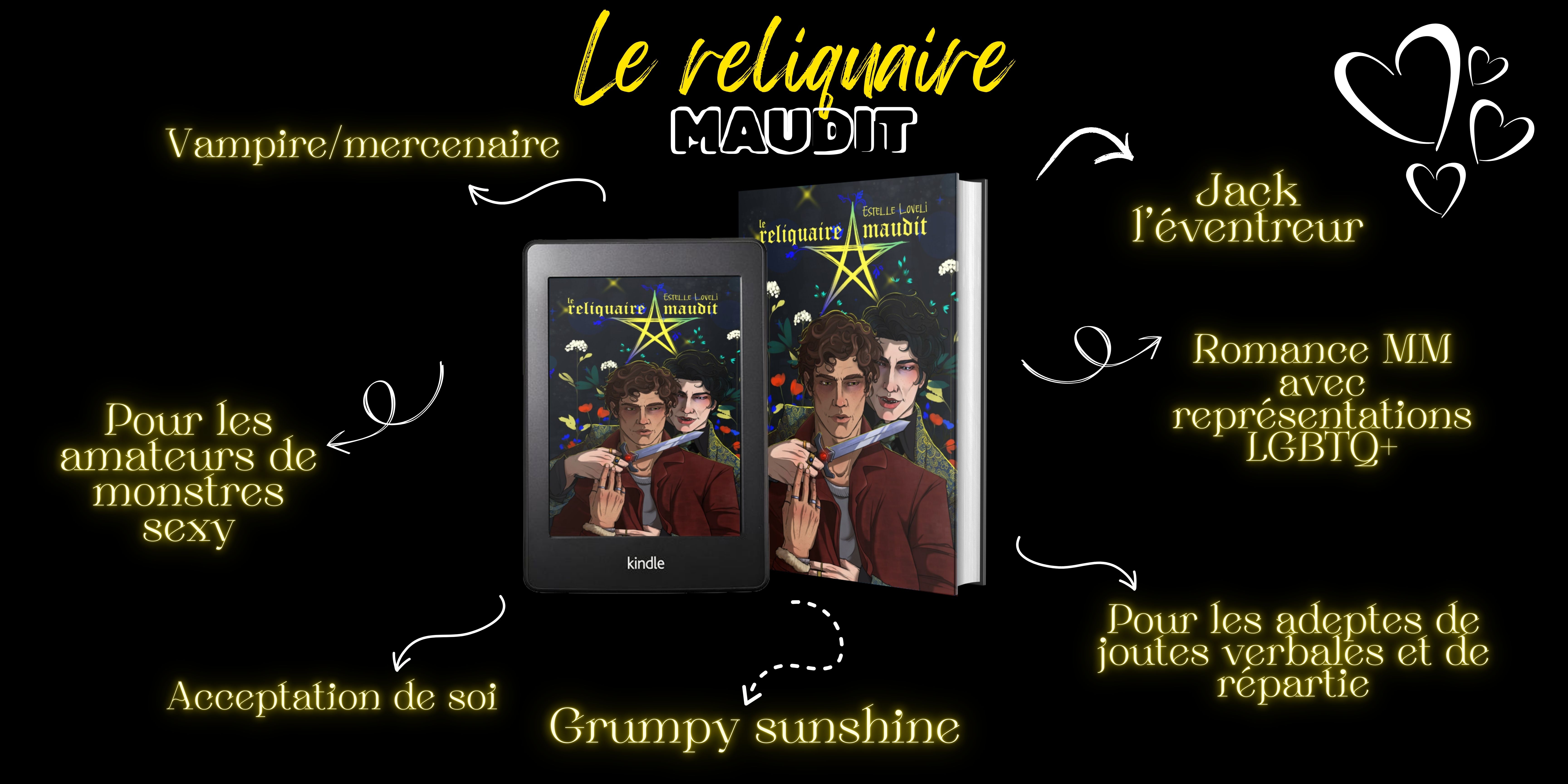 Le reliquaire maudit : romance fantastique MM - LGBTQ+ - Ulule