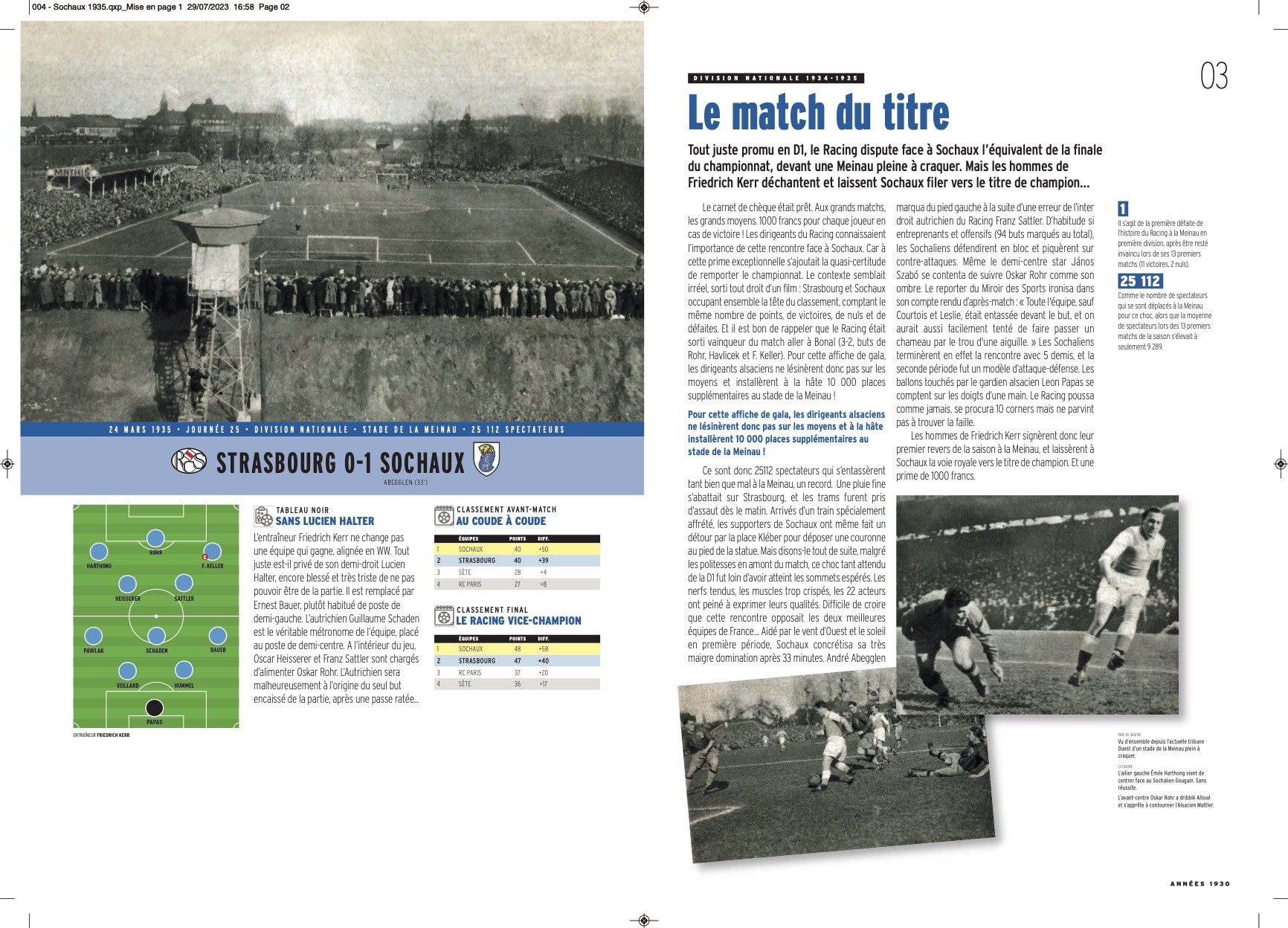 Livre « LÉGENDES » sur le RC Strasbourg Alsace