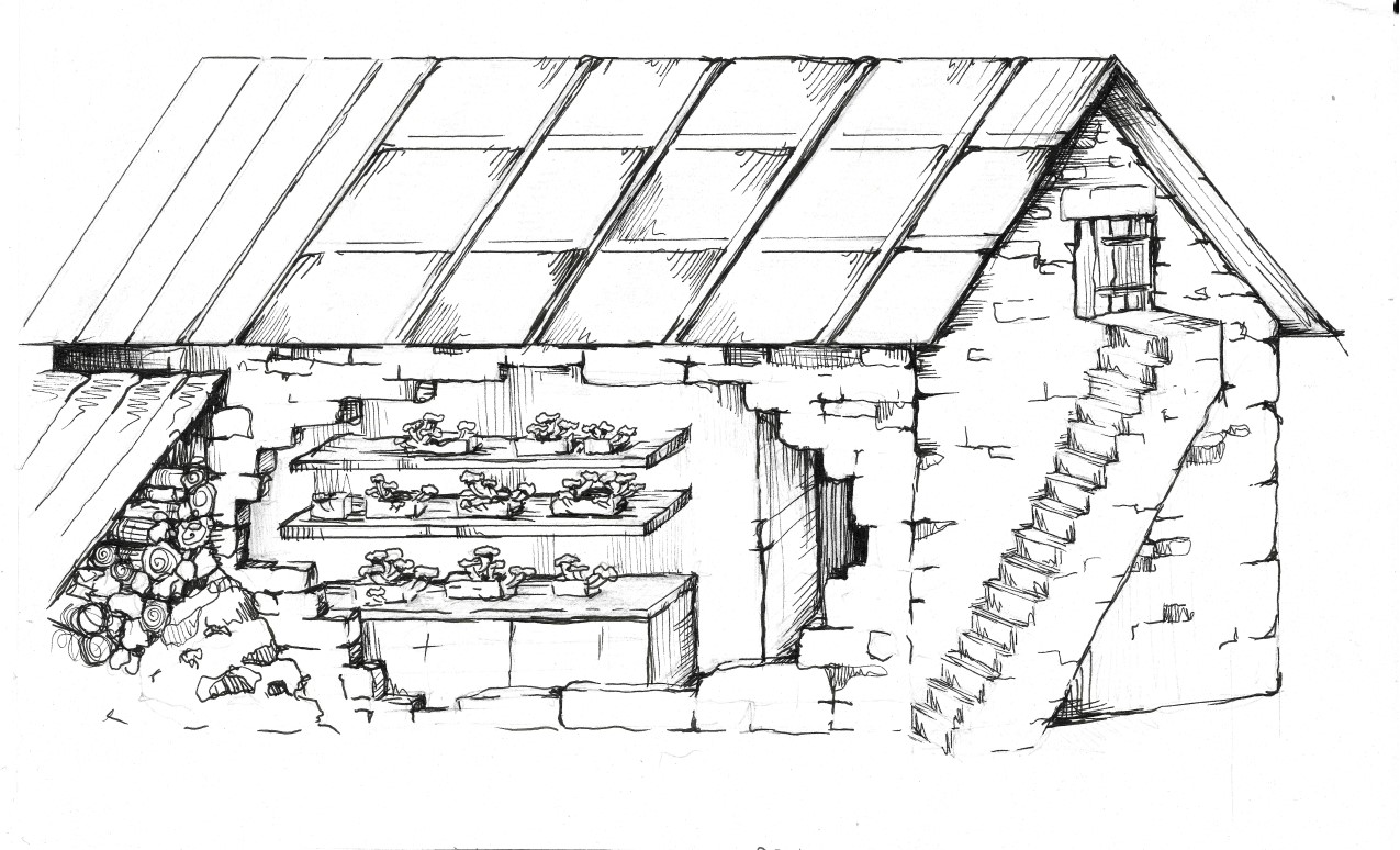Grange 2 en 1 pour les jardins de Piautreix