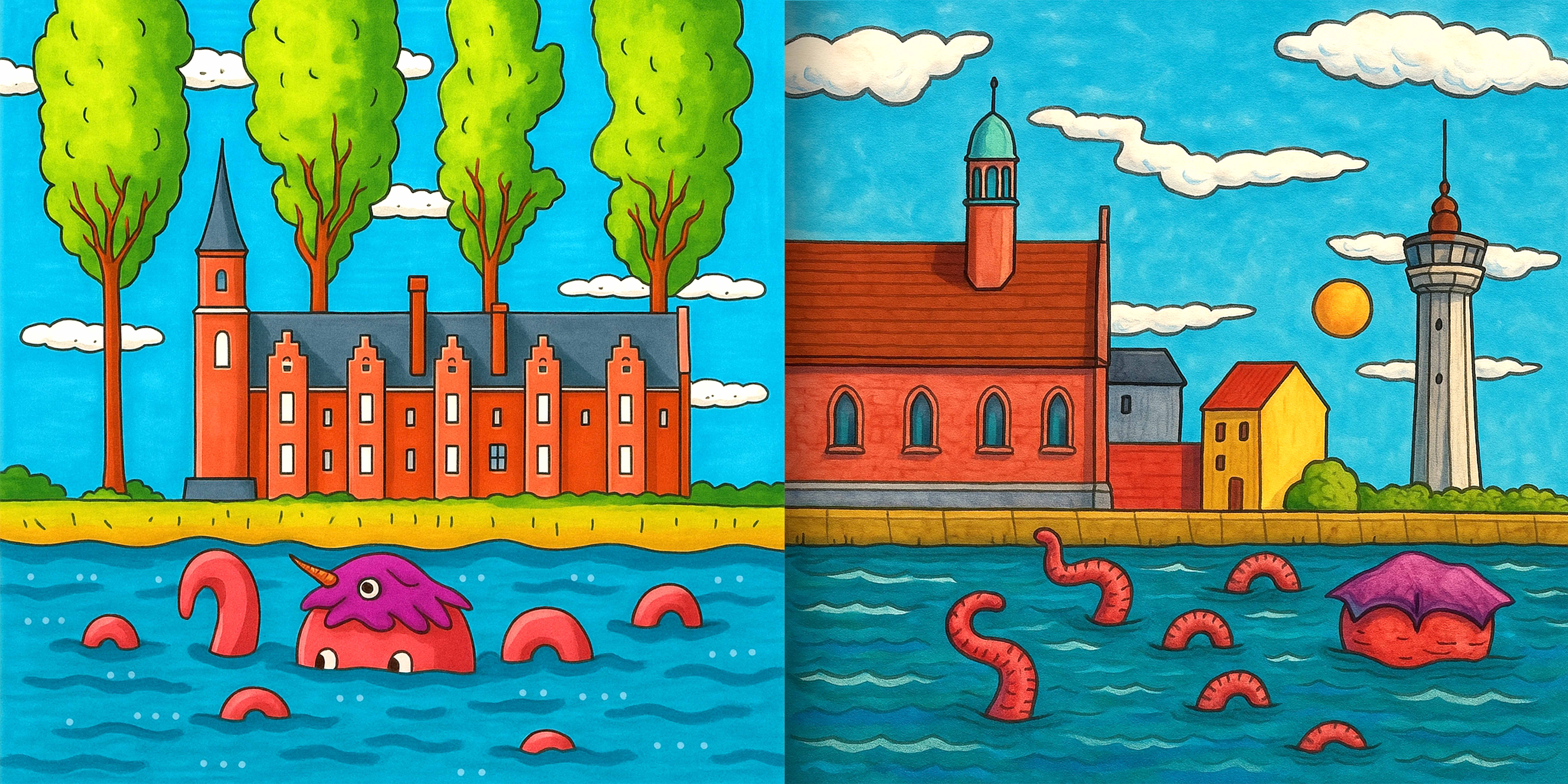Octo goes to Brussels - urban children/comic book