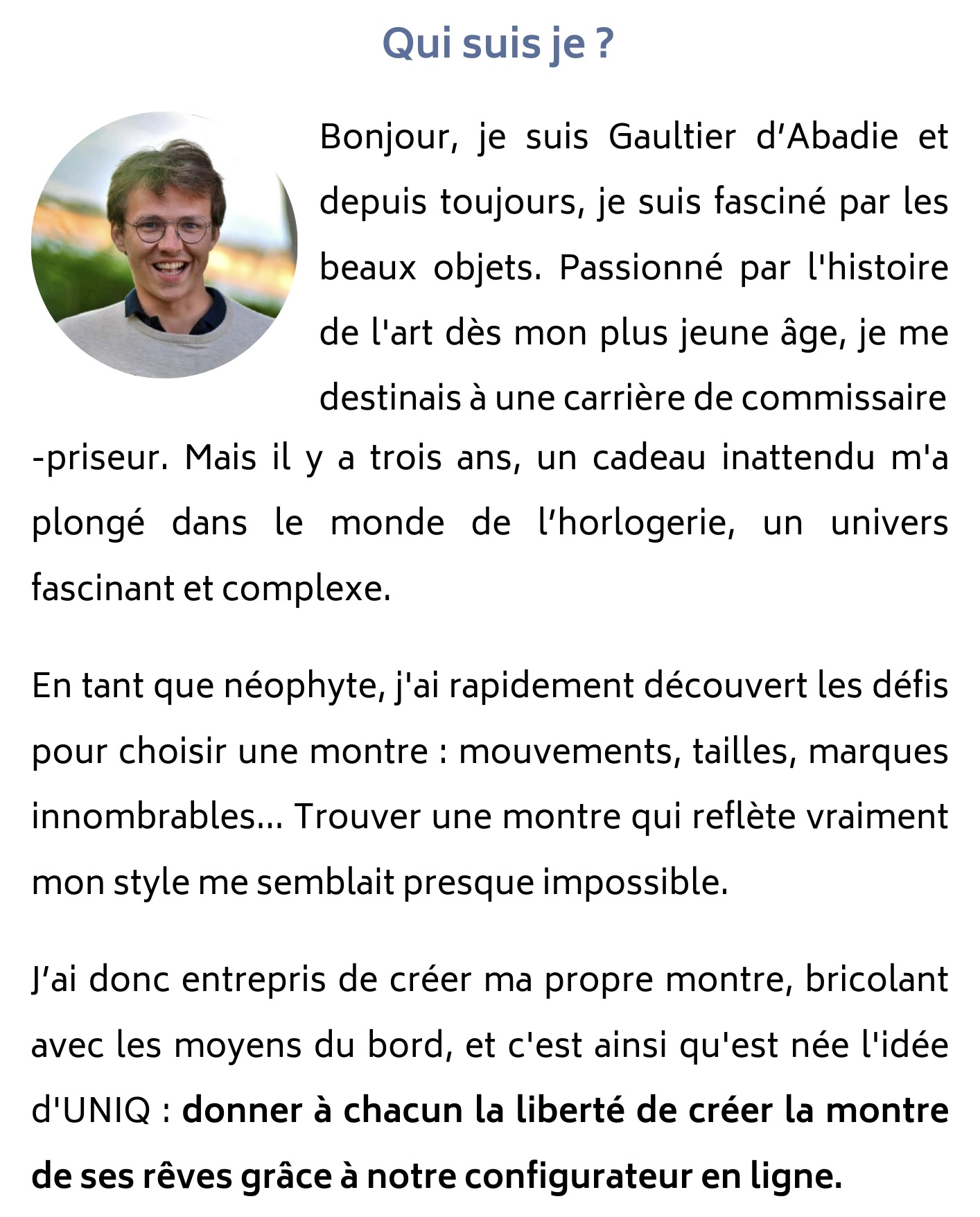 UNIQ : Ensemble, Créons la Montre de Vos Rêves - Ulule