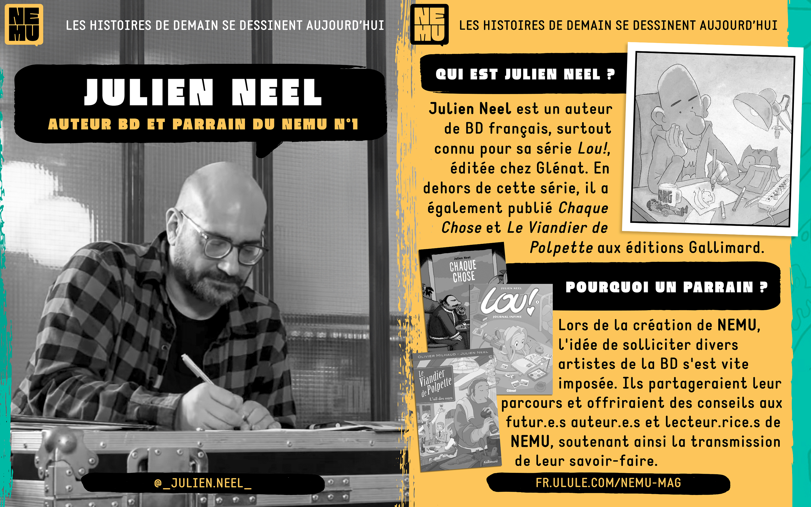 NEMU, le magazine BD qui lance une génération d'artistes - Ulule