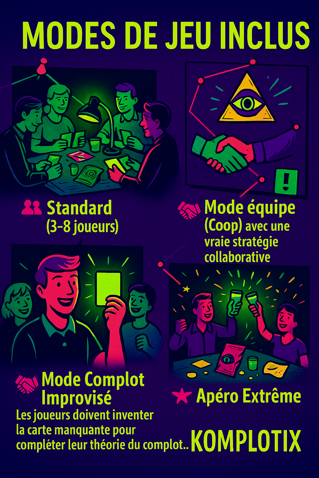 KOMPLOTIX - Jeu de cartes d'apéro - Ulule