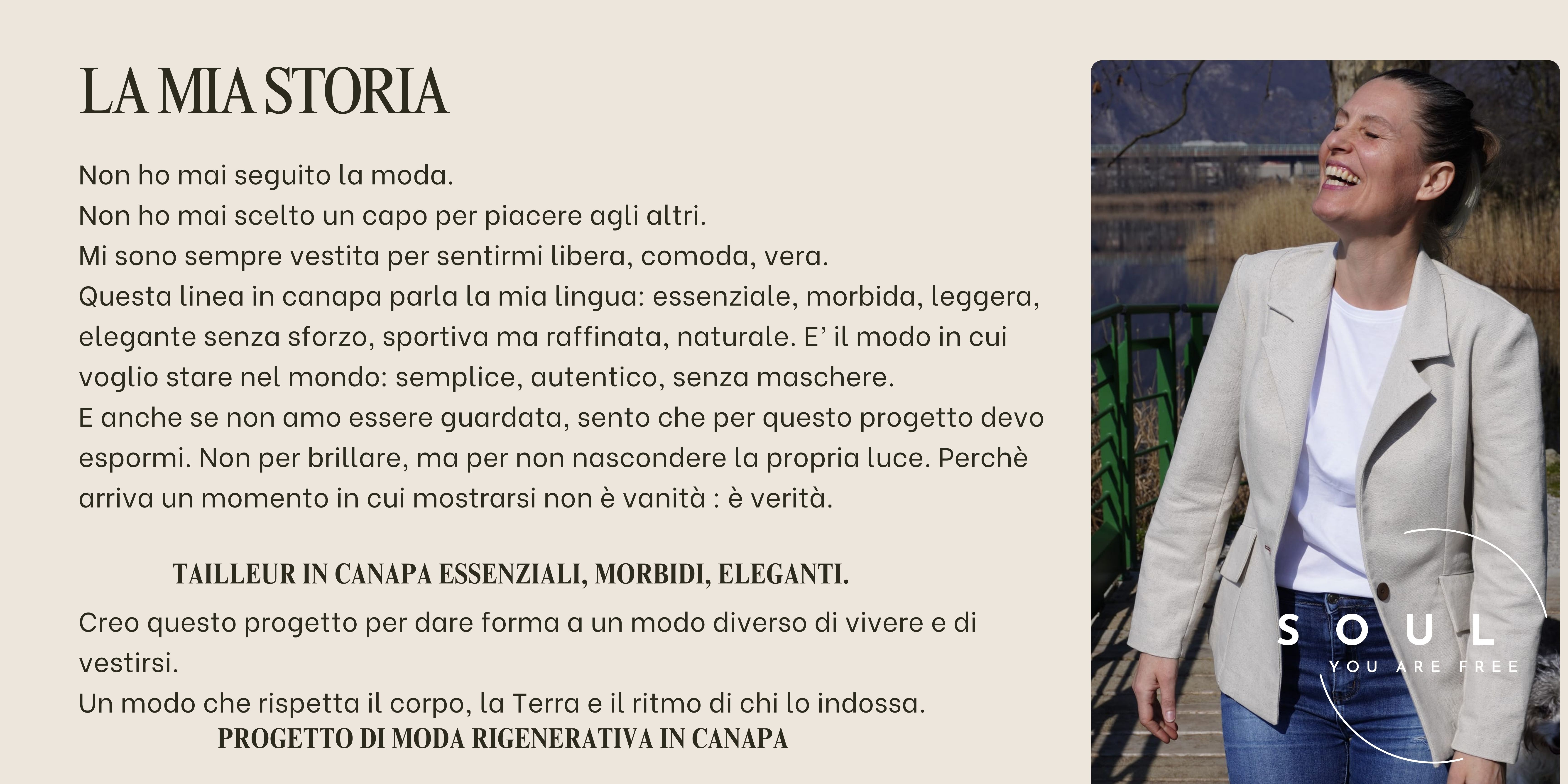 Moda rigenerativa in CANAPA, linea SARTORIALE e PREMIUM. - Ulule