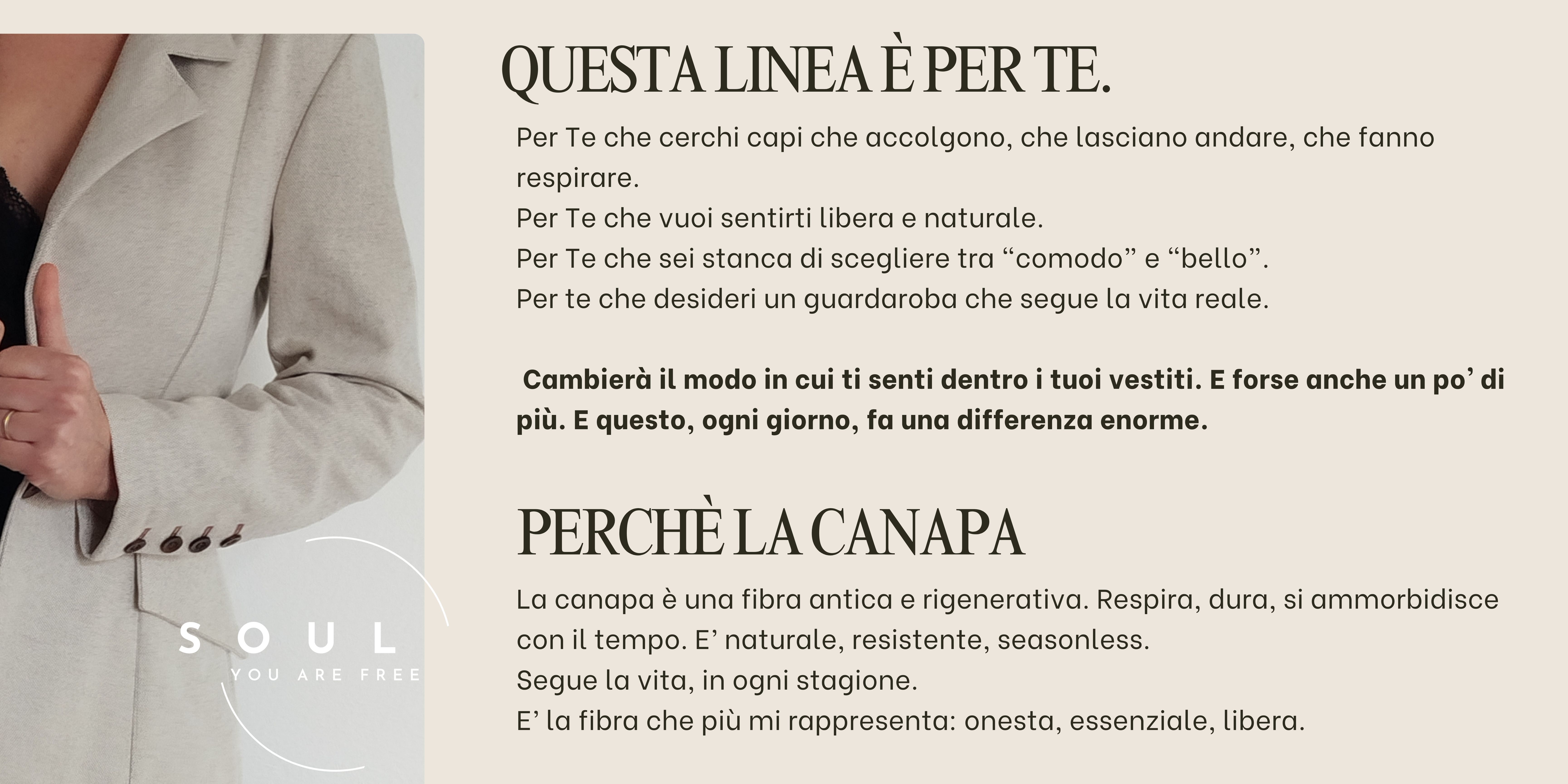 Moda rigenerativa in CANAPA, linea SARTORIALE e PREMIUM. - Ulule